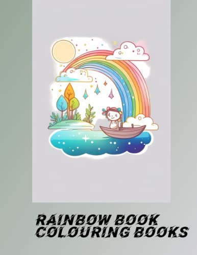 Rainbow Coloring Book: Big, Simple and Easy Rainbow Coloring Book for ...