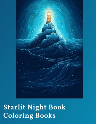 Starry Night Adult Coloring Book - Indulge in the Magic of the Universe ...