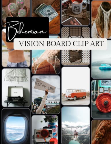 Bohemian Vision Board Clip Art: Over 400+ Cut and Paste Photos for ...
