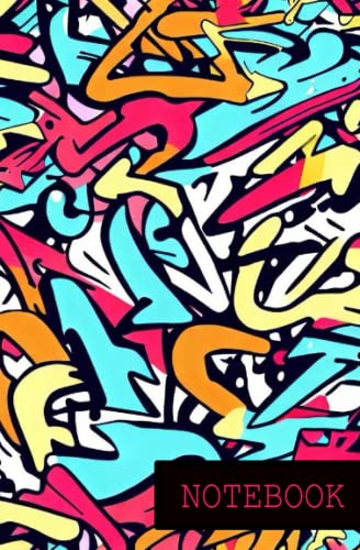 Notebook Bold Graffiti Pink Back, Writing Paper, Lined Paper, Notepad ...