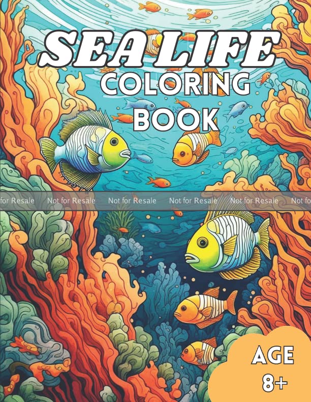 PROOF: Sea Life Coloring Book: Awesome Sea Life Coloring Book for kids ...
