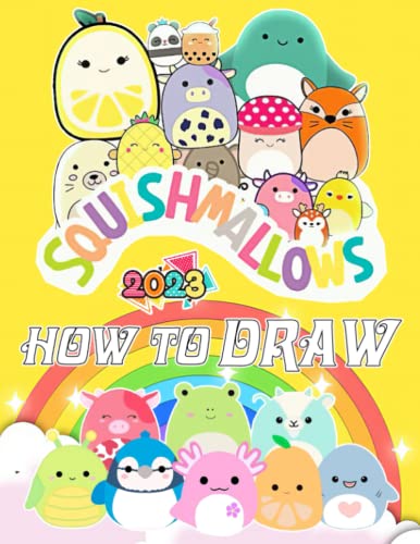 How To Draw Squishmallows & Coloring: Fun Drawing And Coloring Book With All Characters | Learn ...