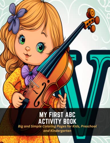 My First ABC Activity Book: Big and Simple Coloring Pages for Kids ...