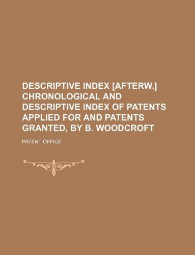 Descriptive index [afterw.] Chronological and descriptive index of ...