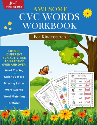 CVC Words for Kindergarten: Read, Trace, Write & Practice The 150 Most ...