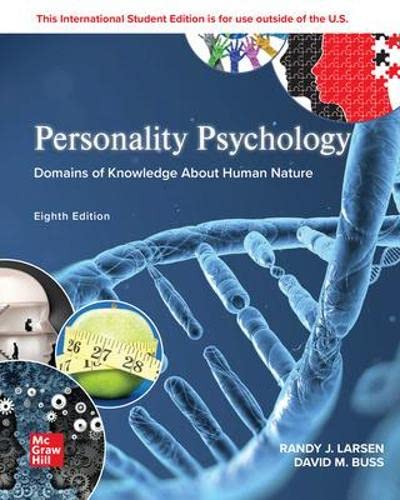 Personality Psychology: Domains of Knowledge About Human Nature ISE by ...