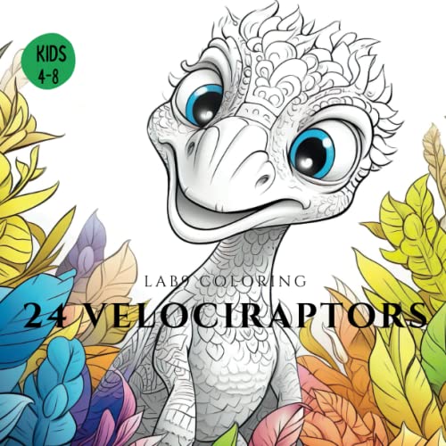 24 Velociraptors coloring book by LAB9 COLORING | Goodreads