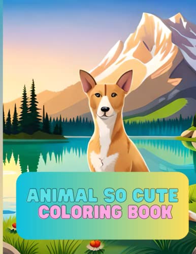 Animal So Cute Coloring Book Kawaii Coloring Book Coloring Book For ...