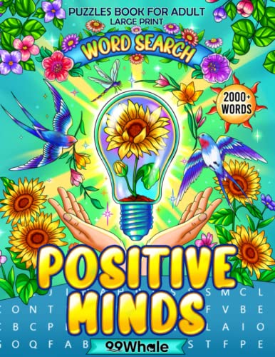 Positive Minds Word Search: Uplifting Thinking Puzzles for Adults ...