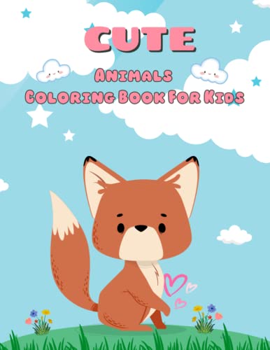 Cute Animal Coloring Book For Kids: : Coloring Cute Animals With Rabbit ...