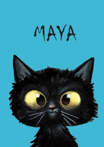 MAYA: MAYA - Katzen - Malbuch / Notizbuch / Tagebuch: A5 - blanko by ...