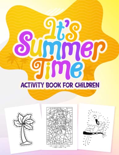 It's Summer Time Activity Book For Children: Big Puzzle Game Pages For ...