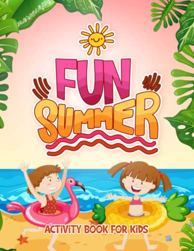 Fun Summer Activity Book For Kids: Big Puzzle Game Pages For Boys and ...