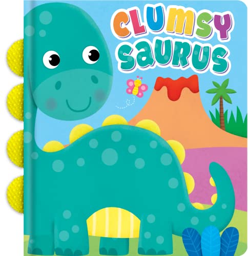 Clumsy Saurus - Children's Sensory Board Book with Touch and Feel Spine ...