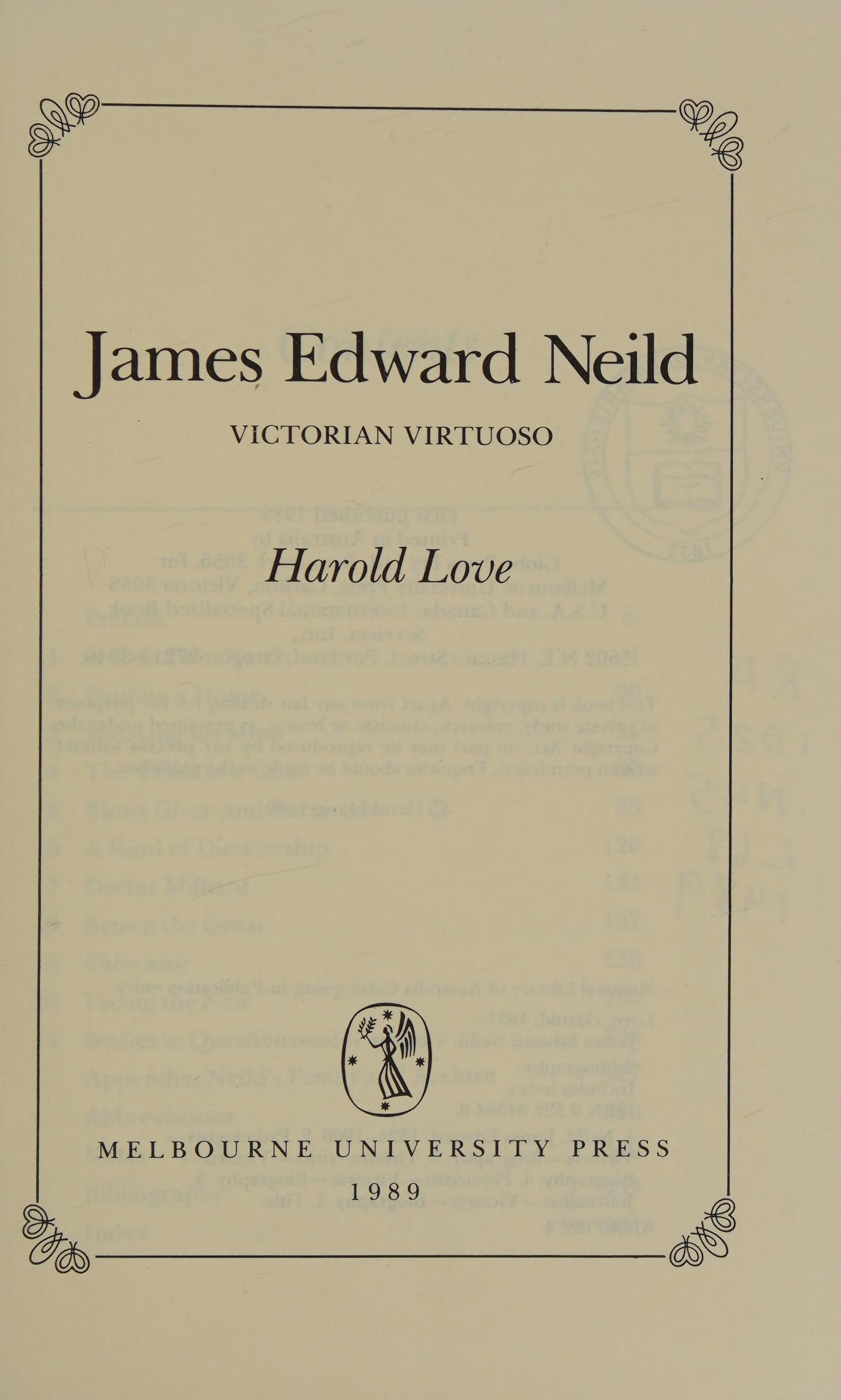 James Edward Neild Victorian Virtuoso by Harold Love | Goodreads