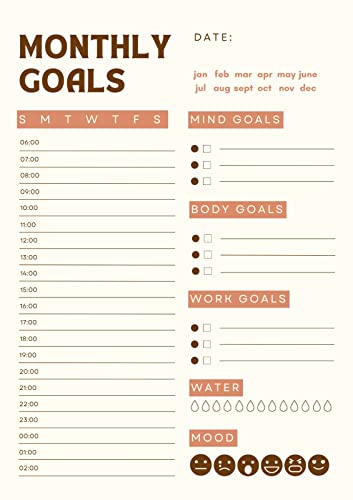 Planner Monthly Goals By Gobbo Goodreads