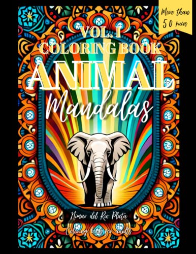 New Animal Mandala Coloring Book for Adults 2023: Relaxing book for ...