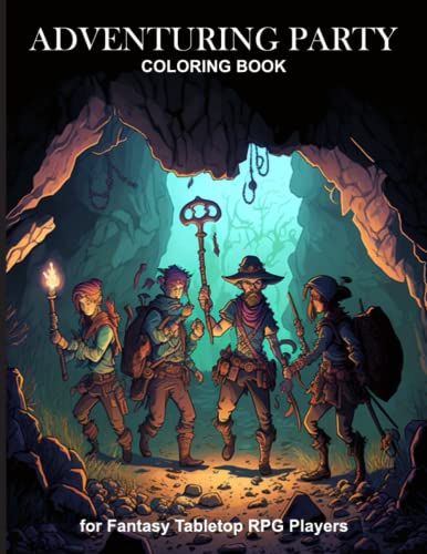 Adventuring Party Coloring Book: for Fantasy Tabletop RPG Players by ...