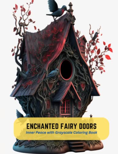 Enchanted Fairy Doors: Inner Peace with Grayscale Coloring Book by ...