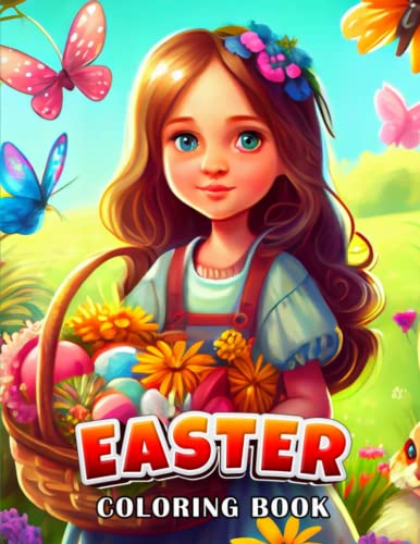 Easter Coloring Book: 100 Fun And Creativity Illustrations with ...