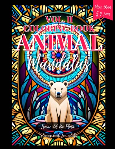 New Animal Mandala Coloring Book for Adults 2023 Vol. II: Relaxing book ...