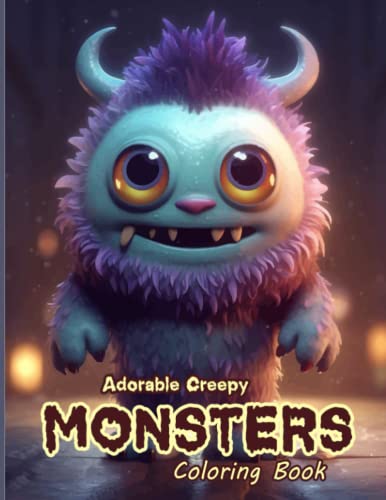 Adorable Creepy Monsters Coloring Book: Unleash Your Inner Monster with ...