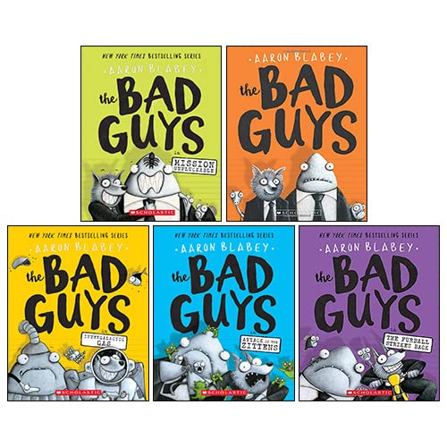 The Bad Guys Series (1-5) Collection 5 Books Set By Aaron Blabey by ...
