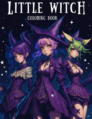 Little Witch Coloring Book: Captivating Designs and Bewitching Styles ...