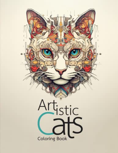 Artistic cats coloring book, Open the world of your dreams: coloring ...