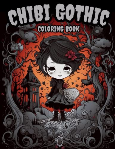 Chibi Gothic Coloring Book: Embark on a Spooktacular Anime Manga Style ...