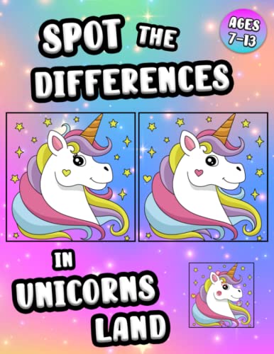 Spot the Differences in Unicorns Land: Cultivate Attention to Detail ...