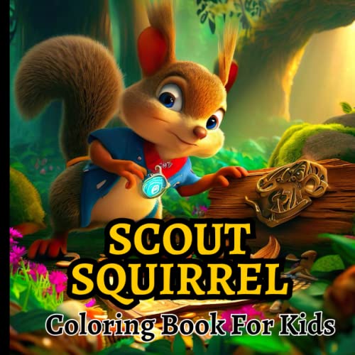 Scout Squirrel Coloring Book Kids: Embark on a Whimsical Coloring ...
