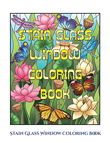 Stain Glass Window Coloring Book: Advanced coloring (colouring) books ...