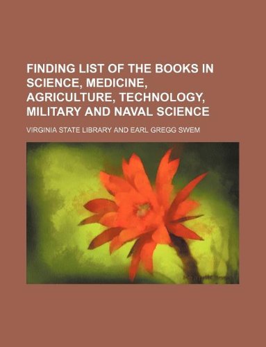 Finding list of the books in science, medicine, agriculture, technology ...
