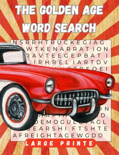 The Golden Age Word Search : 1950s Word Search Puzzle with Beautiful ...