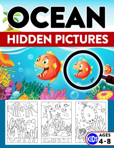 Ocean Hidden Pictures For Kids Ages 4-8: Deep Sea Discoveries Search ...