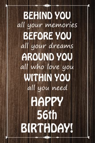 Behind You All Your Memories Before You All Your Dreams Happy 56th ...