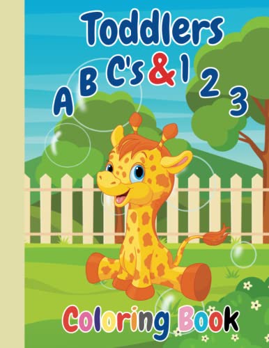 Coloring book for Toddler: Lettters, Numbers, Shapes, Animals and ...