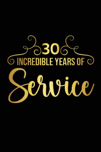 30 Years of Service Journal - 30th Year Work Anniversary: Employee ...