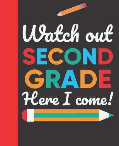 Second Grade First/ Last day of school photo prop composition notebook ...