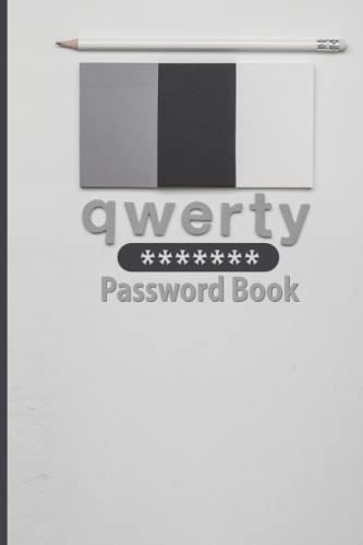 qwerty **** password book: Password Organizer Notebook 6" X 9 ...