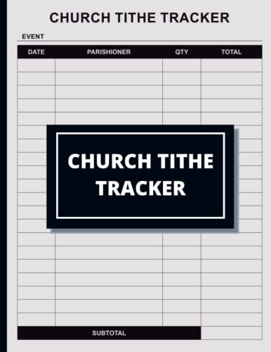 Church Tithe Tracker: Simple Tithes and Offerings Record book For ...