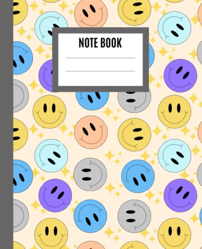Smiley Faces Aesthetic Preppy Notebook: Charming Composition Notebooks ...