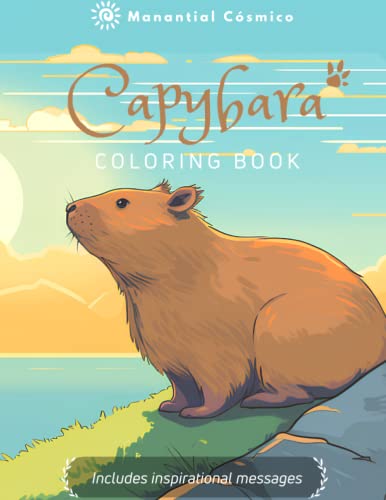 Capybara Coloring Book: Inner Peace Coloring Books For Adults ...
