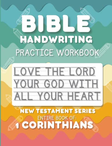 Bible Handwriting Practice Workbook - New Testament Series: 1 ...