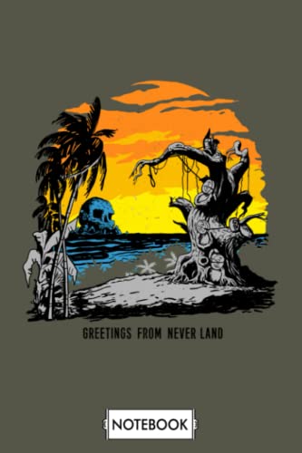 Neverland Greetings N10347 Notebook: 6x9 120 Pages, Lined College Ruled ...