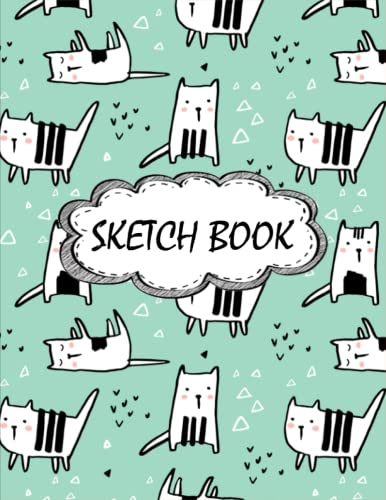 Cat Sketchbook: Cute Sketchbook: Cute Cats Kawaii sketchbook for kids ...