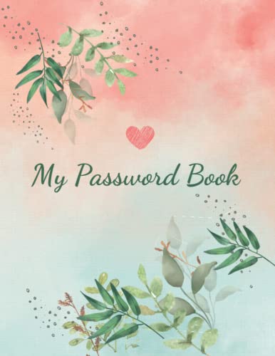 Password Book with Alphabetical Tabs: Password Logbook | Internet ...