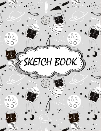 Cat Sketchbook: Cute Sketchbook: Cute Cats Kawaii sketchbook for kids ...