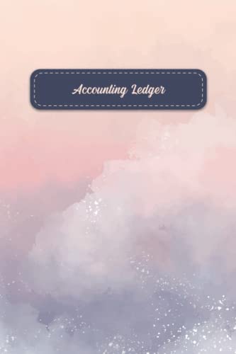 Pink Watercolor Accounting Ledger: Cute Accounting Ledger Columnar Log ...